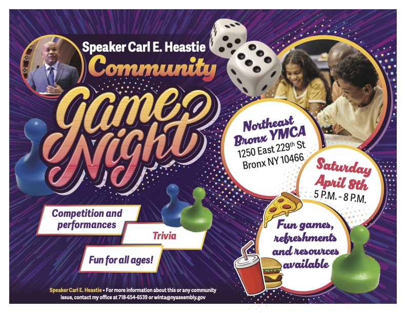 Speaker Carl E. Heastie’s Community Game Night | BioBus